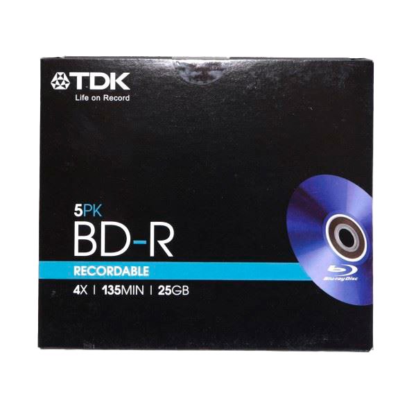 TDK Blu-ray Disc BD-R 25GB 5 pak